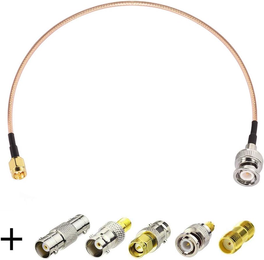 Superbat SMA Male to BNC Male Cable 5pcs RF Coax Adapter Kit SMA to BN
