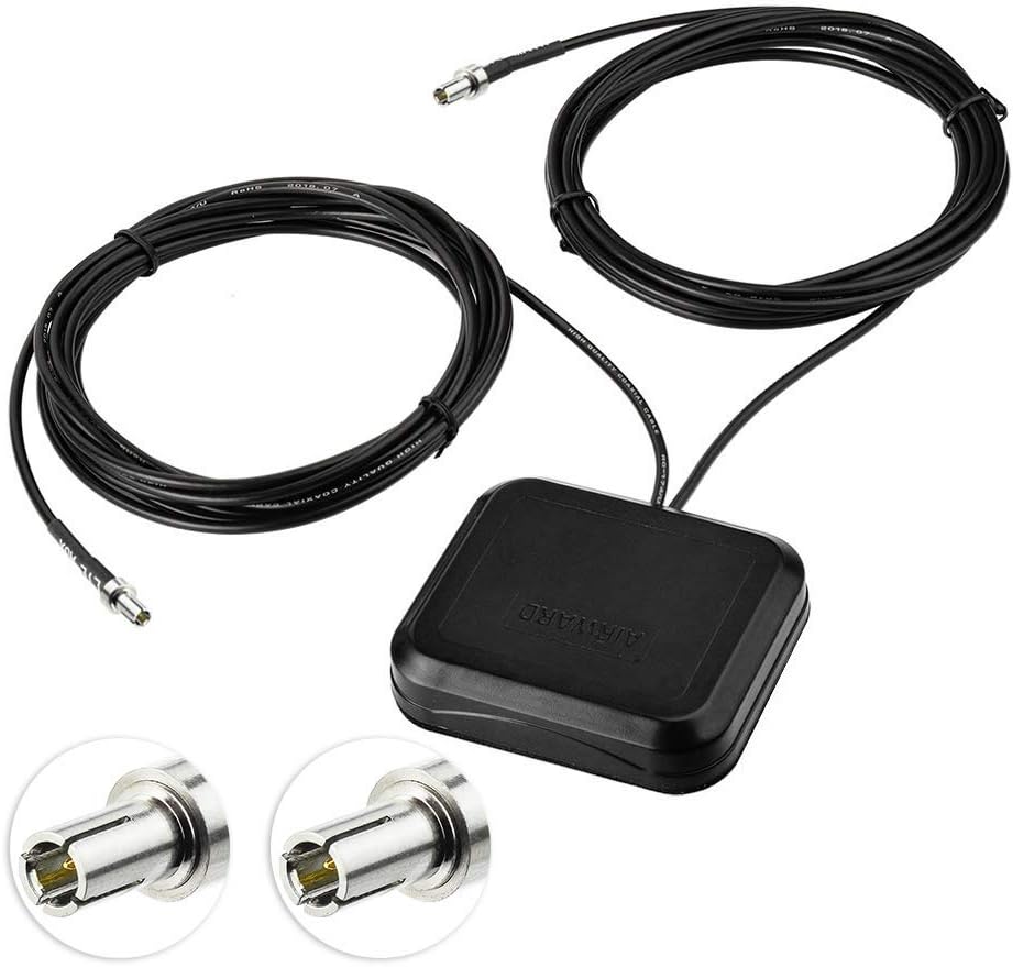 Superbat MIMO Antenna with 2 TS-9 Connectors Adhesive Mount Antenna fo